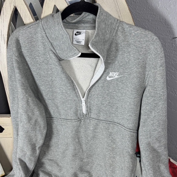 Nike | Sweaters | Nike Mens Zipup Gray Sweater | Poshmark